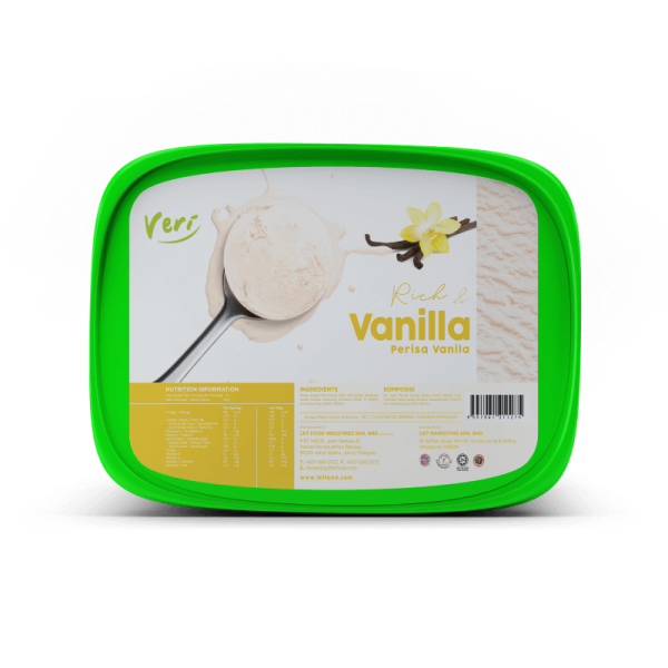 Ice Cream Tub - Vanilla 1.5L - LKT FOOD INDUSTRIES SDN. BHD.